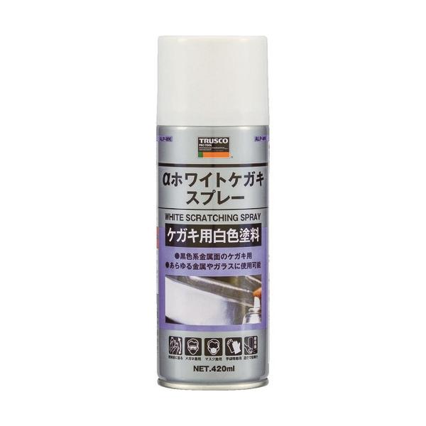 TRUSCO ホワイトケガキスプレー 420ml ALP-WK    867