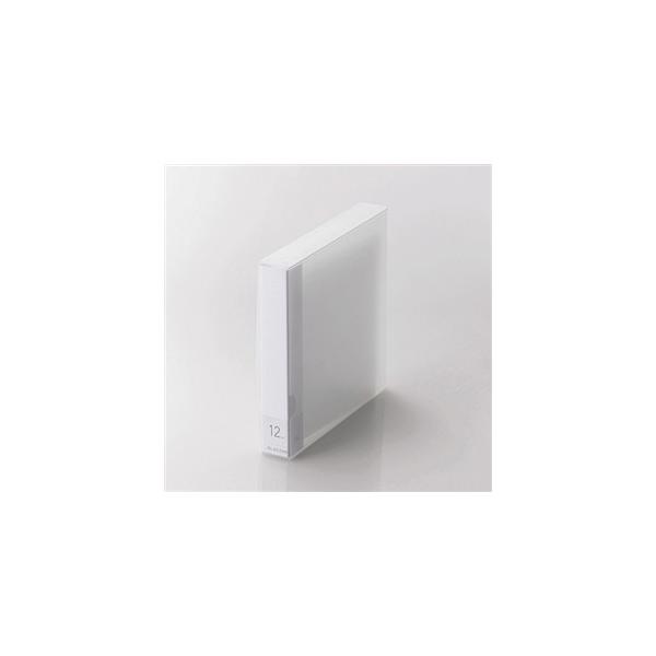 エレコム　CCD-FB12CR　Blu-ray／DVD／CD用ディスクファイル　12枚収納　クリア 131
