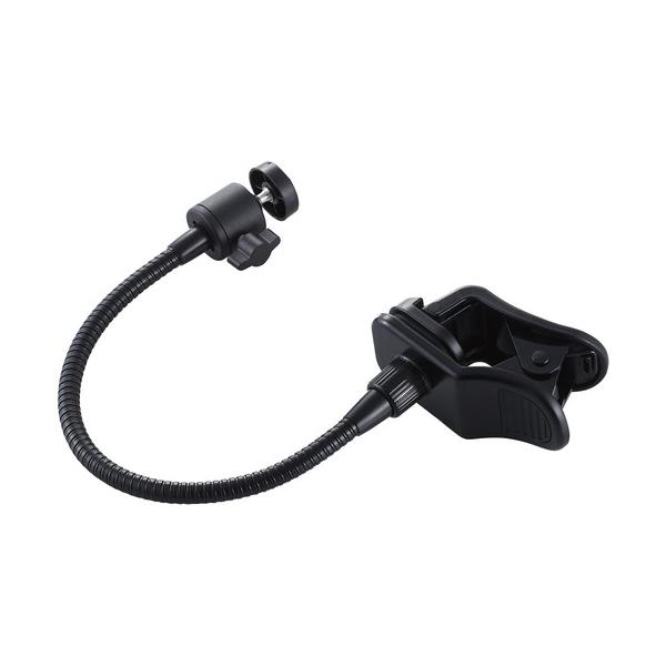 エレコム　UCAM-DSCLP30BK　WEBカメラ用アームクリップスタンド　GoPro用アダプタ付属　ブラック 131