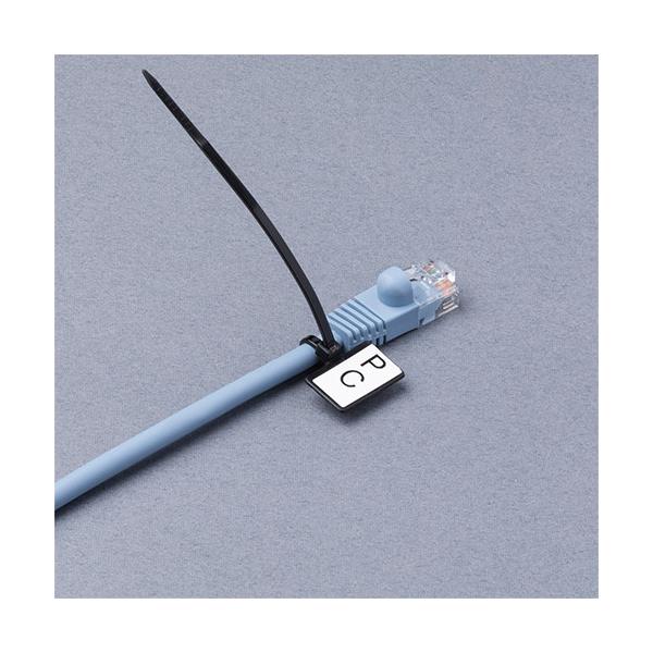 ミヨシ CW-MT100／BK マーカータイ 20本 表示シール付 ブラック 131