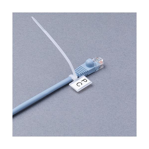 ミヨシ CW-MT100／WH マーカータイ 20本 表示シール付 ホワイト 131