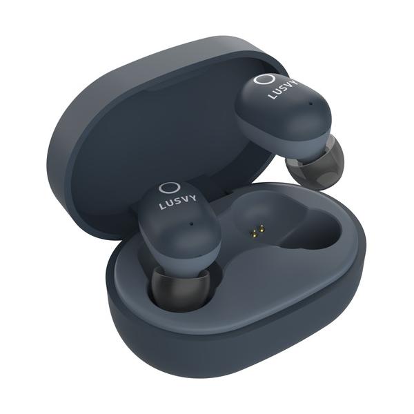 ナガオカ L102BEANBB 完全ワイヤレスイヤホン LUSVY  ブラック系 24