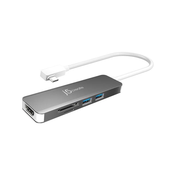 j5　create　JCD372　JCD372　USB-C　10G　5in1　マルチアダプター　スペースグレー 126