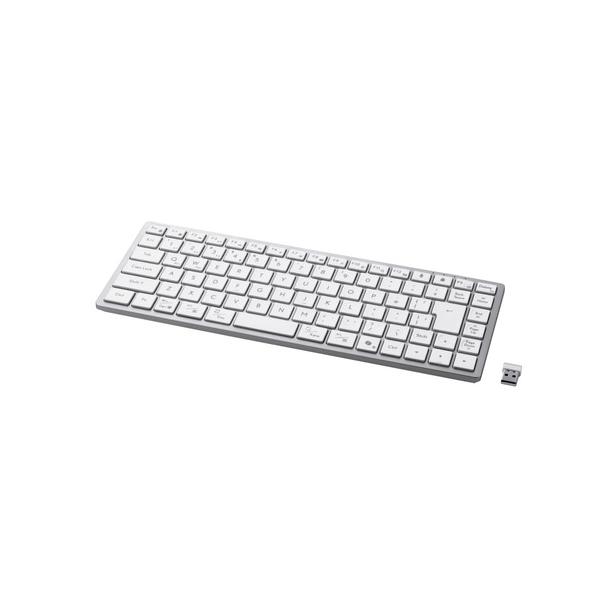 エレコム TK-PN1075MPWH Precisionist mini テンキーレス ワイヤレスキーボード Bluetooth &amp; 無線2.4GHz両対応 日本語配列 ホワイト 131