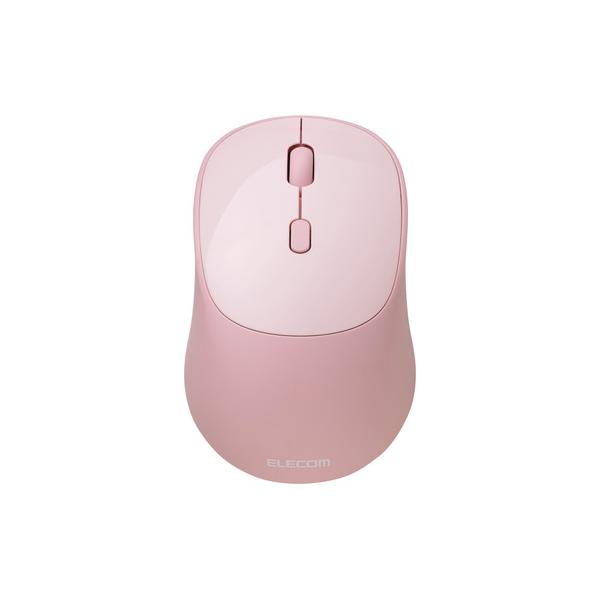 エレコム M-MY20MBSXPN マウス Bluetooth 無線 2.4GHz両対応 静音 ワイヤレスマウス 4ボタン Mサイズ Windows Mac iPad 対応 ピンク   131
