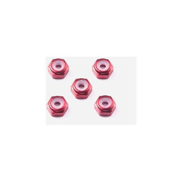 タミヤ ミニ四駆 GP．493 2mmアルミロックナット（レッド5個）［15493］ 885