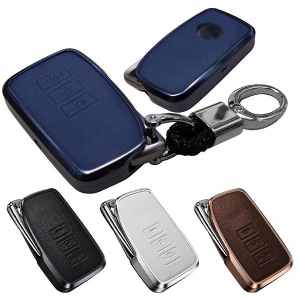 【ご確認】２枚目の適合キー画像と、実物キーをご確認下さい。車種名が同じでも、年式等で形状が異なる場合が御座います。【内容/材質】キーケース：アルミ+本革キーホルダー：亜鉛合金+編み込みレザードライバー美しいアルミと本革がマッチした、落ち着い...