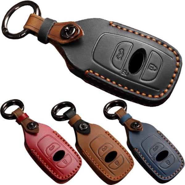 【ご確認】２枚目の適合キー画像と、実物キーをご確認下さい。車種名が同じでも、年式等で形状が異なる場合が御座います。【内容/材質】キーケース：牛革キーホルダー：亜鉛合金天然の牛本革を使用しており、自然な風合いが魅力です。天然素材特有のわずかな...