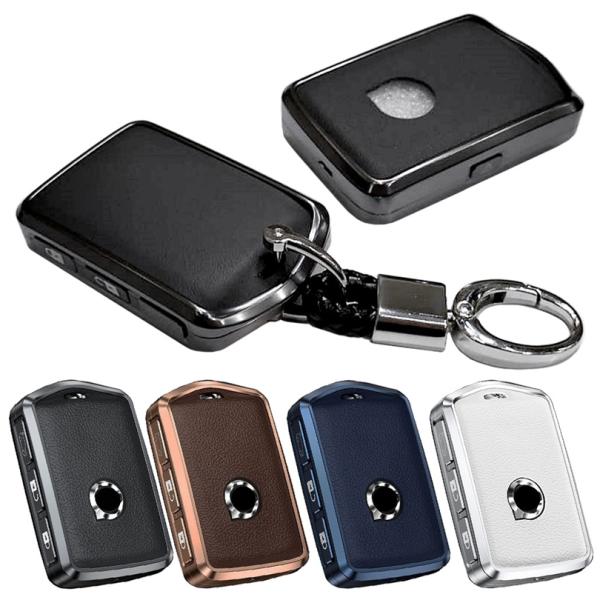 【ご確認】２枚目の適合キー画像と、実物キーをご確認下さい。車種名が同じでも、年式等で形状が異なる場合が御座います。【内容/材質】キーケース：アルミ+本革カラビナキーホルダー：亜鉛合金+編み込みレザードライバー美しいアルミと本革がマッチした、...