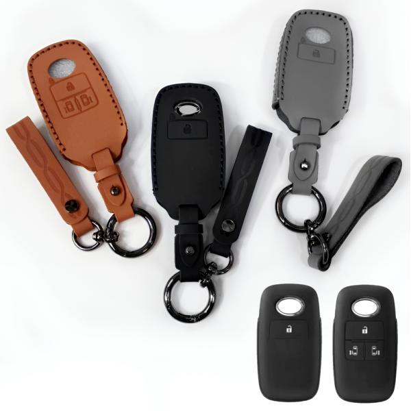 【ご確認】２枚目の適合キー画像と、実物キーをご確認下さい。車種名が同じでも、年式等で形状が異なる場合が御座います。【内容/材質】キーケース：牛革キーホルダー：亜鉛合金・手になじみやすい牛本革。手触りの良いキーケースです。・本革を使用しており...