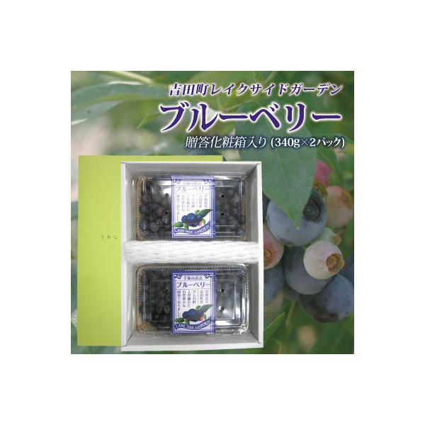 商品名：生ブルーベリー生産地：愛媛県宇和島市吉田町サイズ：大小混じり(１玉直径１cm〜２cm)内容量：640g（320g入り 2パック）贈答用化粧箱にお入れしてクール冷蔵便でお送りいたします。※化粧箱は色・デザイン等が変更になる場合がござい...