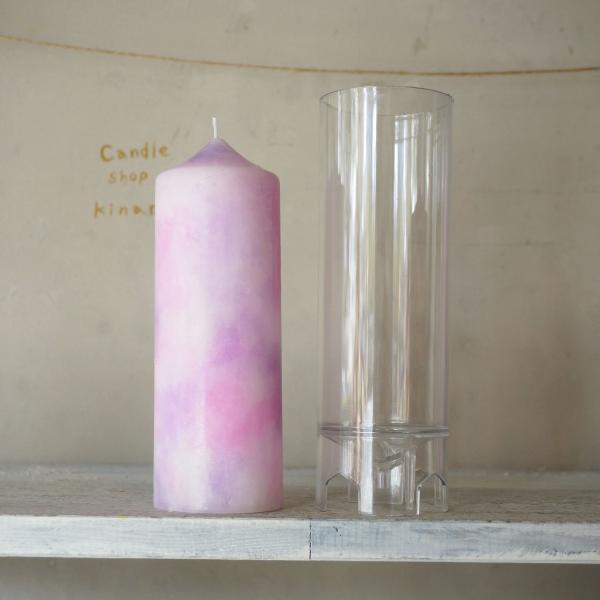 キャンドル製作用、ポリカーボネイト製の型（モールド）です。高さ15.5cm x 幅 6.0cm の円柱型キャンドルが作れます。・ワックスが漏れる場合は、ワックスを注いだ後に、型の底面を水に浸すようにしてください。■サ イ ズ 高さ15.5c...