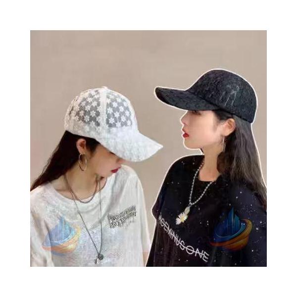 レース帽 キャップ  帽子 レディース レース 日よけ 折りたたみ UVカット ぼうし 日焼け防止 小顔効果 レディース ruyi01カラーブラック ホワイトサイズF頭周り：約54-60cm （サイズ調節可能）素材コットン、ポリエステルご注...