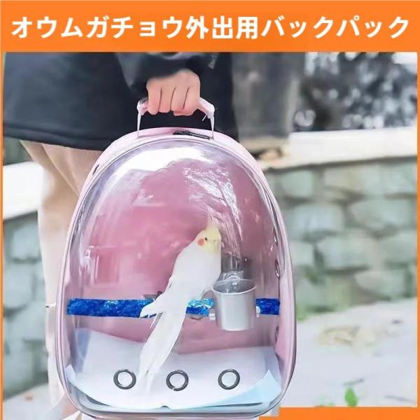 鳥用 リュック お出かけ 外出 通気 持ち運び便利 止まり木付き 組み立て簡単 ケージ バッグ インコ 鳥 かご 移動 ペット オウム 病院 旅行