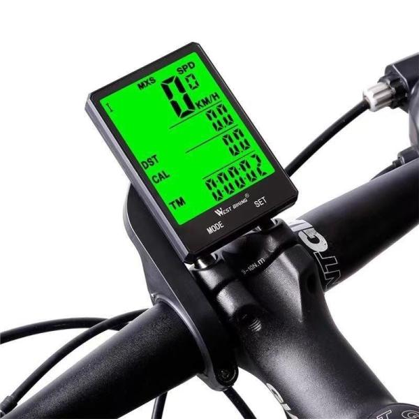 多機能自転車コンピュータデータ記憶機能、速度、平均、大相対、温度、距離、消費カロリーなど22種機能があります。無線ワイヤレス大きいLCDモニター軽量?生活防水二つの車に応用できるサイコン。バックライト&amp;amp;amp;amp;amp...