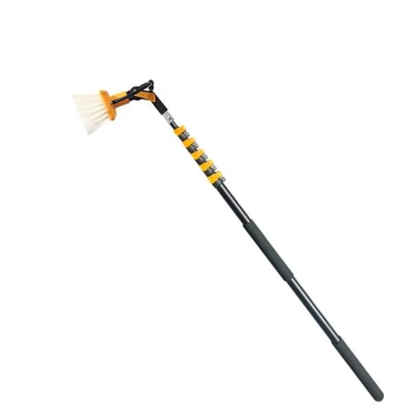 高所掃除ブラシ 外壁掃除 3.6m~9m 給水伸縮ブラシ 35Cmブラシヘッド 窓ガラス/壁掃除 高所ワイパー 業務用 超ロングポール 取り外しが簡単