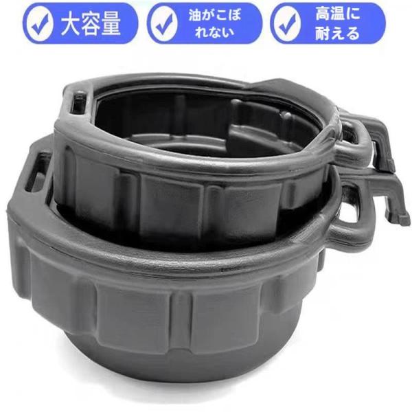 10Lオイルドレンパン廃油エンジンオイルコレクタータンクギアボックスオイルトリップトレイ 修理修復車の燃料液交換ガレージツール用 ブラック