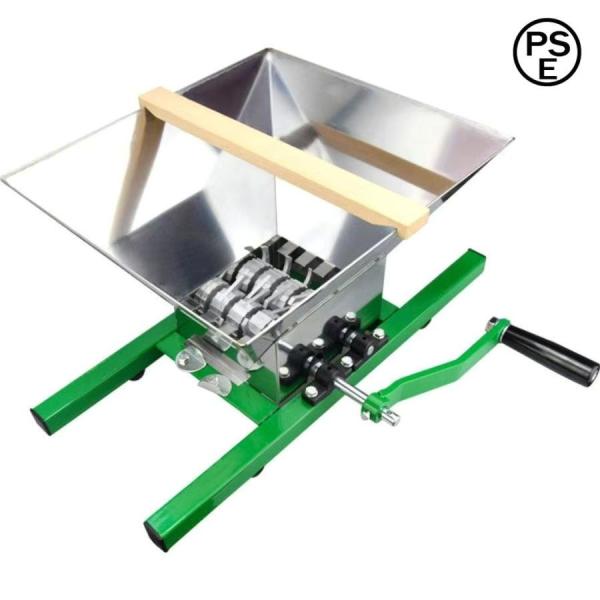 素材：ホッパー：食品級ステンレス. ホッパーサイズ：35×31×21cm 歯車材料：アルミニウム合金，重鋼歯車鋳物の錆と耐食性。ブラケット材料：スチール 製品重量：6.4KG. 重鋼歯車：頑丈なアルミニウム合金ギア、独特の複数の歯が交互に噛...