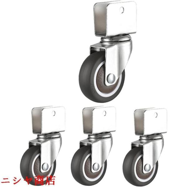 A = ブレーキ無しキャスター ×4個B = ブレーキ付きキャスター ×4個C = ブレーキ付き2個 + ブレーキ無し2個高品質のスイベルキャスター：クロームメッキブラケット、丈夫な質感、変形しにくい、防湿?防錆、繊細でお手入れが簡単、取り...