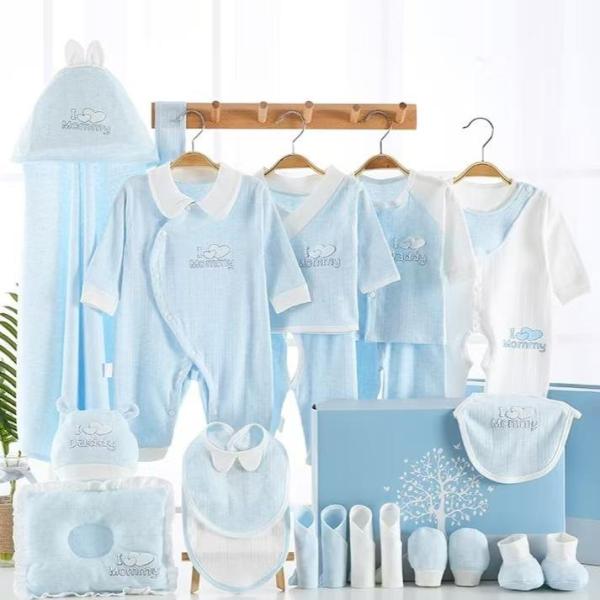 ■ 品名：新生児洋服セット■ 素材：綿100%■ タイプ：全3タイプ■ サイズ：59-66■ セット内容：15/20/21点セット（詳細は写真参考）■ 季節：オールシーズン/秋冬■ 適応年齢：0-12Meiikobig の検索キーワード：新...