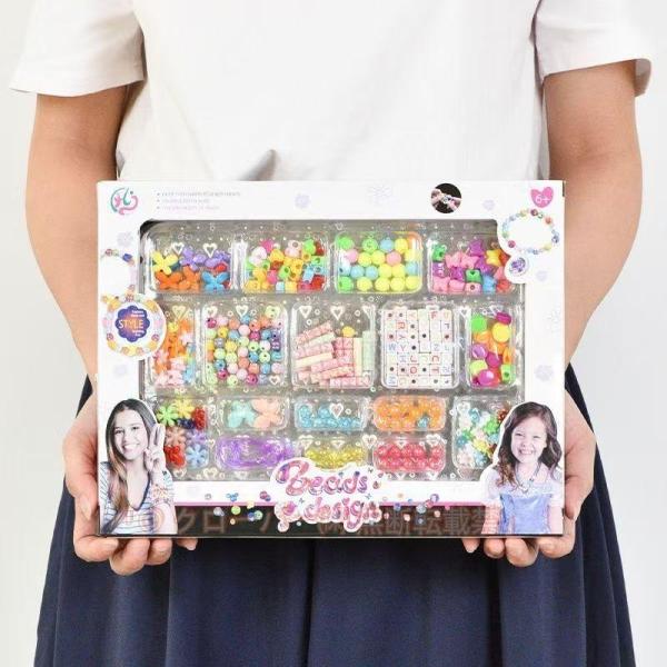 女の子 プレゼント 誕生日プレゼント 入学祝い クリスマスプレゼント おもちゃ 6歳 7歳 8歳 9歳 10歳 ビーズ ビーズアクセサリー おもちゃ アクセサリーキットネックレス 小学生に パープルおしゃれ 楽しい休日 面白い 宝物 思い出...