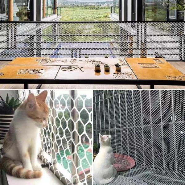【多機能】バルコニー、デッキレール、階段のバッシスタ、フェンス、もっと屋内＆屋外での使用に適しています。安全ネットは赤ちゃんの安全性を向上させるだけでなく、ペットやおもちゃが脱落するのを防ぐ【耐久資材】子供のための安全ネットの材料は高品質で...