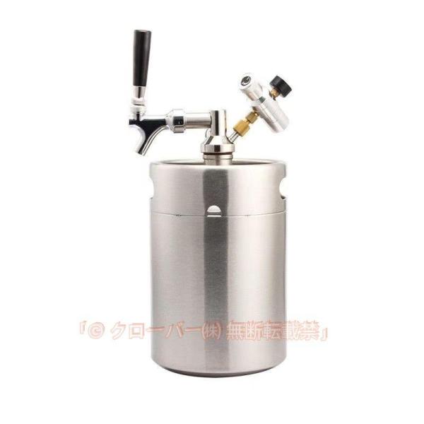 ビールサーバー ビールディスペンサー ミニCO2レギュレーター付き 小型 軽量 頑丈 ステンレス鋼 ビール樽 耐久性 持ち運び便利 使い簡単 ホーム/発酵/醸造ケゲレ