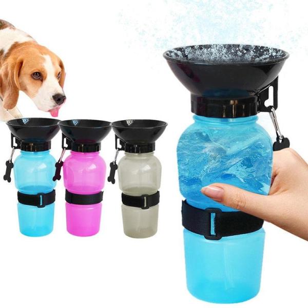 ペットセレクト ペット用水筒オートドッグマグ　 給水ボトル 皿 一体型 ウォーターボトル 犬 散歩 節水 お散歩グッズ おでかけ アウトドア レジャー ランニング