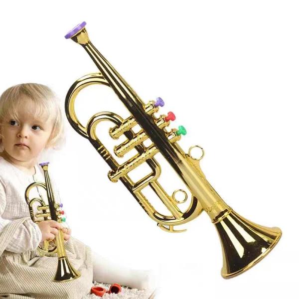 子供トランペット 楽器 おもちゃ ラッパ 知育玩具 誕生日 幼稚園 保育園 小学生 管楽器 おもちゃ