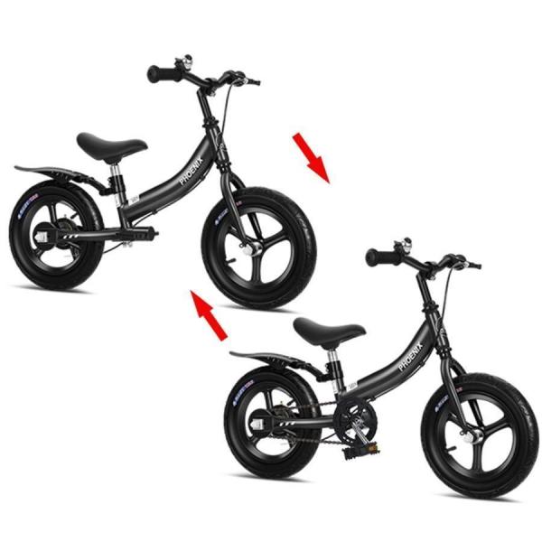 【3 in 1】：幼児用バランスバイクから子供用自転車に切り替えるのにかかる時間はわずか50秒で、非常に簡単です。2人の子供の間で、興味に応じていずれかのモードを使用し、子供のバランスを取り、同時に子供の体の反応をトレーニングできます。【ハ...