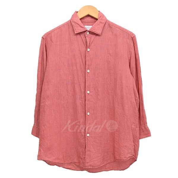 EDIFICE 2015SS リネンシャツ 【色：レッド】 【サイズ：44】 【状態：Cランク】  エディフィスの2015SS リネンシャツです。