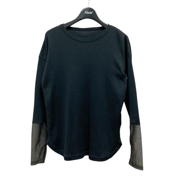 アメリ AMERIWRIST SHEER SWITCHING TOP ポリエステル／綿 切替カットソー 01320390180【ランク】「中古品・比較的綺麗な商品」【詳細説明】アメリのWRIST SHEER SWITCHING TOP ポリ...