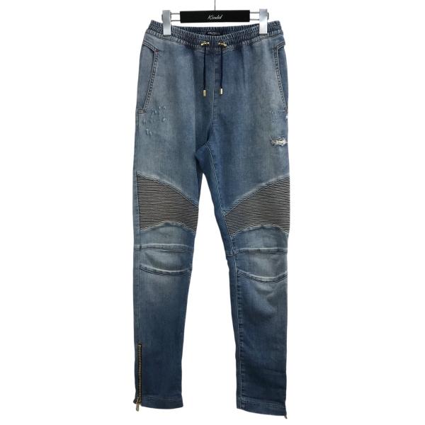 バルマン BALMAINジョガーデニムバイカーパンツ S7H5009J064【ランク】「中古品・比較的綺麗な商品」【詳細説明】バルマンのジョガーデニムバイカーパンツ S7H5009J064です。【M/L/U】メンズ【表記サイズ】S【詳細サイ...