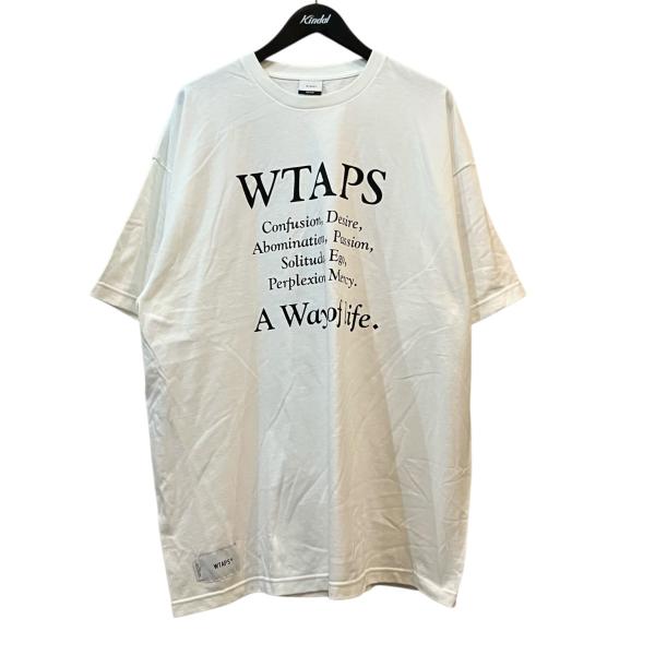 ダブルタップス WTAPSCONTAINING 01   SS   COTTON プリントTシャツ【ランク】「新古品・タグ付きや未使用に近いUSED品」【詳細説明】ダブルタップスのCONTAINING 01   SS   COTTON プリ...