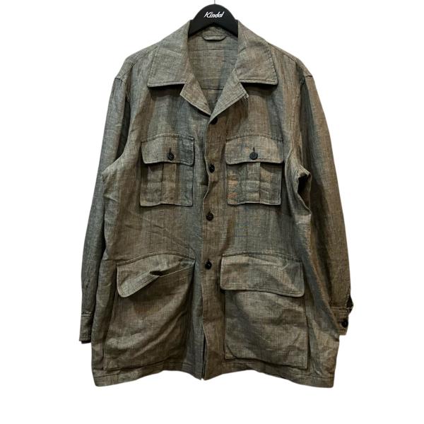 カル CaleWOOL LINEN SILK SAFARI JACKET シャツジャケット【ランク】「中古品・比較的綺麗な商品」【詳細説明】カルのWOOL LINEN SILK SAFARI JACKET シャツジャケットです。【M/L/U...