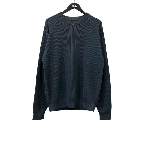 オーラリー AURALEESUPER HARD TWIST RIB KNIT クルーネックニット【ランク】「中古品・比較的綺麗な商品」【詳細説明】オーラリーのSUPER HARD TWIST RIB KNIT クルーネックニットです。【M/...