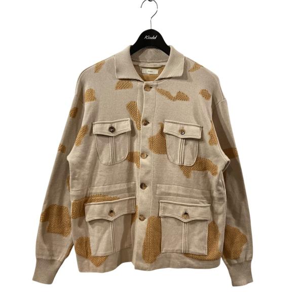 スティーフ STEAFコットンニットジャケット S24SS-K01【ランク】「中古品・比較的綺麗な商品」【詳細説明】スティーフのコットンニットジャケット S24SS-K01です。【M/L/U】メンズ【表記サイズ】M【詳細サイズ】着丈：約60...