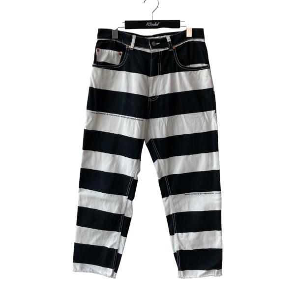 ヴァイナー アーティクルズ VYNER ARTICLESStripe Print Trousers パンツ 202286M191017【ランク】「中古品・比較的綺麗な商品」【詳細説明】ヴァイナー アーティクルズのStripe Print T...