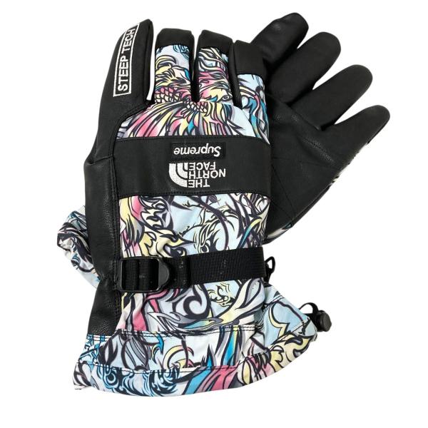 シュプリーム×ザノースフェイス Supreme×THE NORTH FACETNF STEEP TECH GLOVES 総柄グローブ NN62222I【ランク】「中古品・比較的綺麗な商品」【詳細説明】シュプリーム×ザノースフェイスのTNF ...