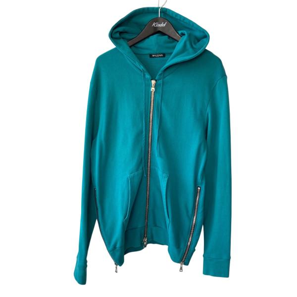 バルマン BALMAINジップパーカー S5HJ643C835【ランク】「中古品・比較的綺麗な商品」【詳細説明】バルマンのジップパーカー S5HJ643C835です。【M/L/U】メンズ【表記サイズ】S【詳細サイズ】着丈：約69ｃｍ肩幅：約...