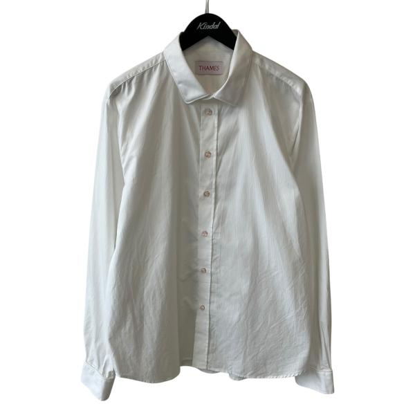 テムズ Thamesストライプシャツ 0824SHTW【ランク】「中古品・比較的綺麗な商品」【詳細説明】テムズのストライプシャツ 0824SHTWです。【M/L/U】メンズ【表記サイズ】XL【詳細サイズ】着丈：約72ｃｍ肩幅：約49ｃｍ袖丈...