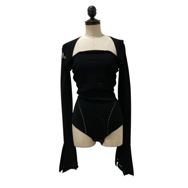 フェティコ FETICOMESH KNIT SHAPED-NECK BODYSUIT ニットボディースーツ FTC242-0706【ランク】「中古品・比較的綺麗な商品」【詳細説明】フェティコのMESH KNIT SHAPED-NECK BO...