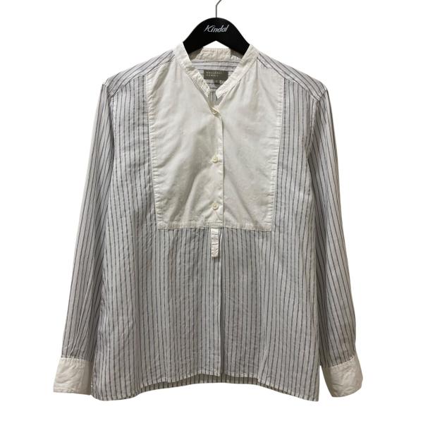 マーガレットハウエル MARGARET HOWELLCOTTON LINEN SHIRTING ストライプ バンドカラーシャツ 578-8153017【ランク】「中古品・比較的綺麗な商品」【詳細説明】マーガレットハウエルのCOTTON LI...