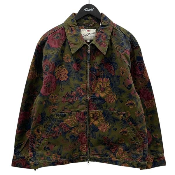 リーバイス LEVI’S24AW ジップアップ花柄ジャケット ガレージジャケット Polk Jacket ポークジャケット Cooper Floral Dark Olive Multi-Color 001FH-0001【ランク】「中古品・比...