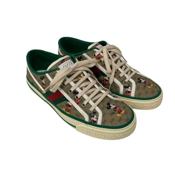 グッチ GUCCITENNIS 1977 GG Disney スニーカー【ランク】「新古品・タグ付きや未使用に近いUSED品」【詳細説明】グッチのTENNIS 1977 GG Disney スニーカーです。【M/L/U】メンズ【表記サイズ】...