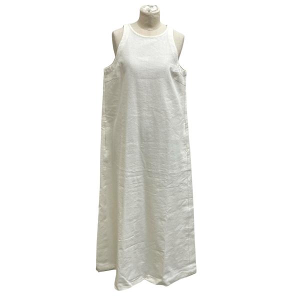 ラウンジレイ lounge WRAYLINEN COTTON DRESS ノースリーブワンピース A232-WH-M【ランク】「新古品・タグ付きや未使用に近いUSED品」【詳細説明】ラウンジレイのLINEN COTTON DRESS ノース...