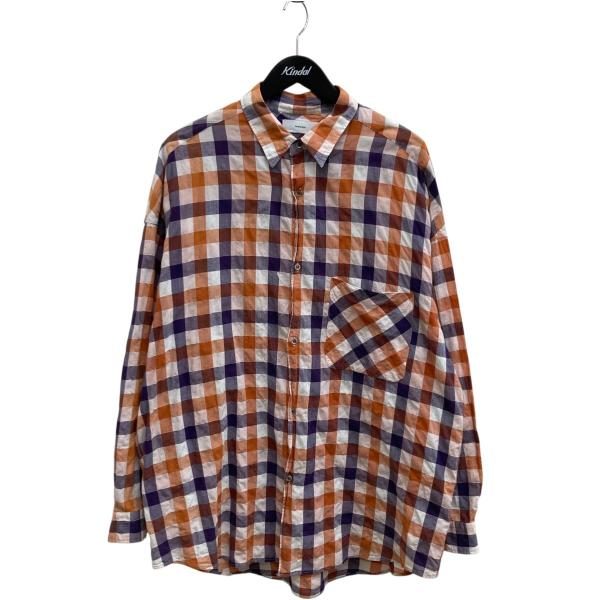 グラフペーパー GraphpaperCheck Oversized Shirt 長袖シャツ GU191-50052【ランク】「中古品・比較的綺麗な商品」【詳細説明】グラフペーパーのCheck Oversized Shirt 長袖シャツ GU...