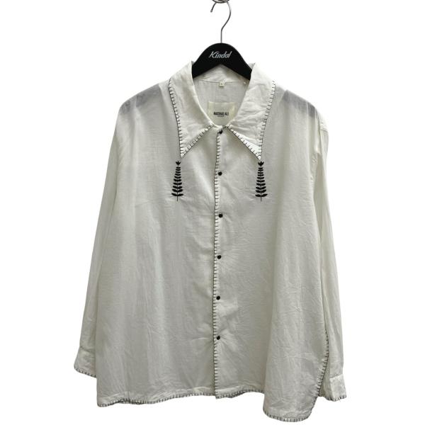 ナウシャド アリ NAUSHAD ALI長袖シャツ【ランク】「中古品・比較的綺麗な商品」【詳細説明】ナウシャド アリの長袖シャツです。【M/L/U】メンズ【表記サイズ】L【詳細サイズ】着丈：約72ｃｍ肩幅：約50ｃｍ袖丈：約57ｃｍ身幅：約...