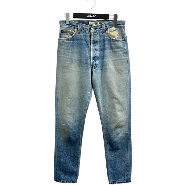 リーバイス×リダン LEVI’S×RE／DONEデニムパンツ【ランク】「中古品・比較的綺麗な商品」【詳細説明】リーバイス×リダンのデニムパンツです。【M/L/U】レディース【表記サイズ】26【詳細サイズ】ウエスト：約73ｃｍ股上　　：約29...