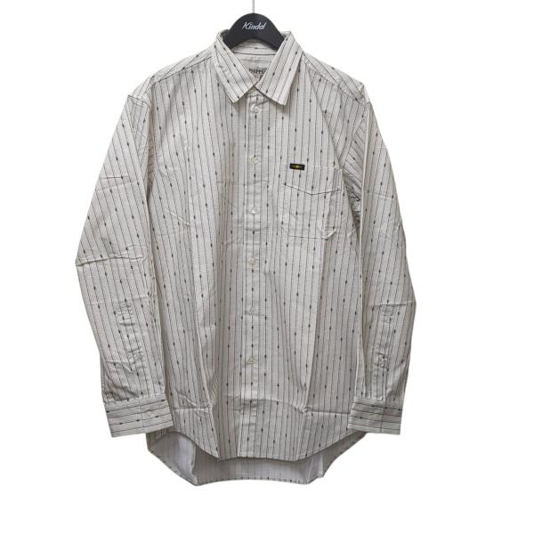 フィップス PHIPPSLOGO DOT STRIPE WORK SHIRT シャツ PHSS24-S002【ランク】「中古品・比較的綺麗な商品」【詳細説明】フィップスのLOGO DOT STRIPE WORK SHIRT シャツ PHSS...